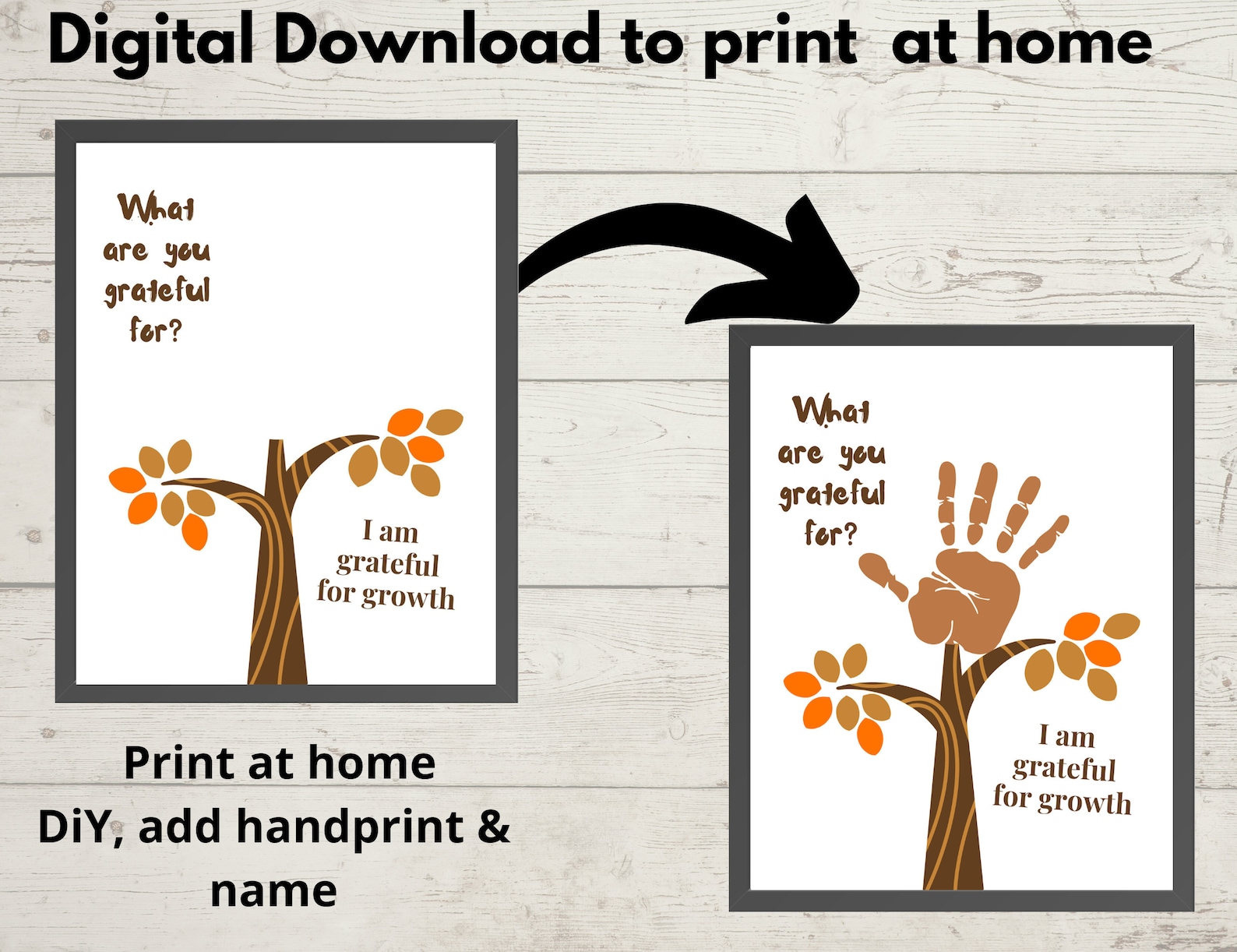 Thanksgiving Handprint Craft Grateful for and Happy Thanksgiving ...