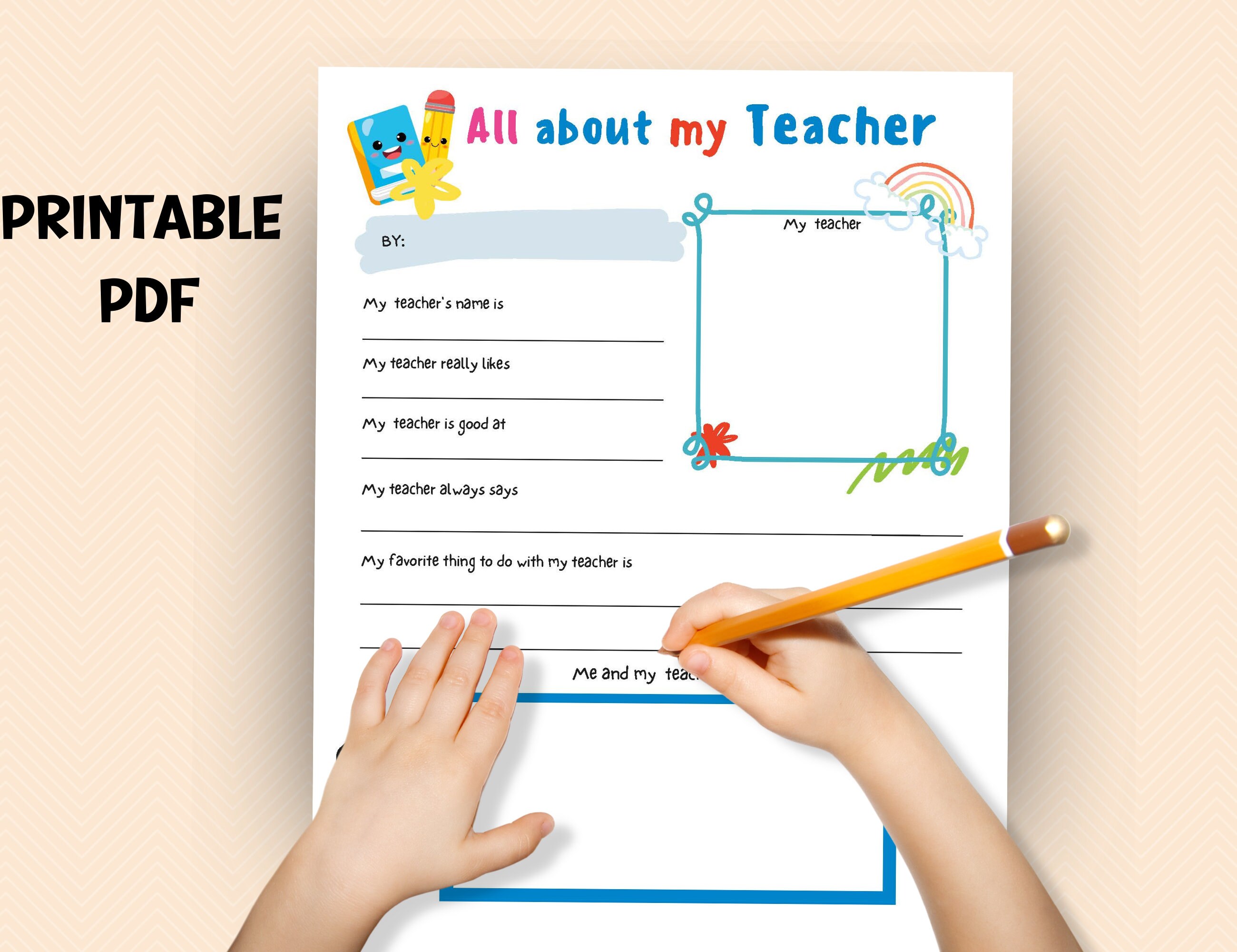 All About My Teacher Questionnaire, Teacher Interview, Teacher ...