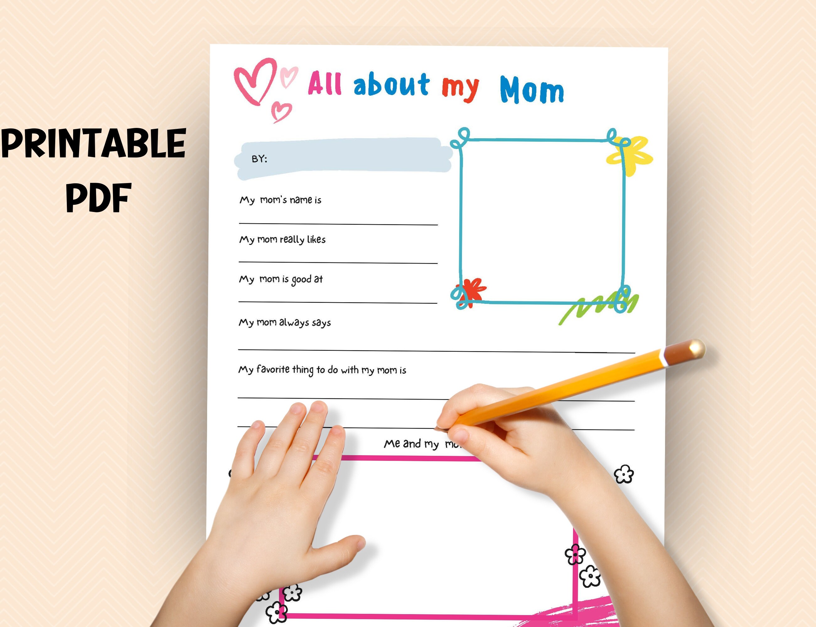 All About My Mom Questionnaire Mothers Day Gift Questionnaire - Etsy
