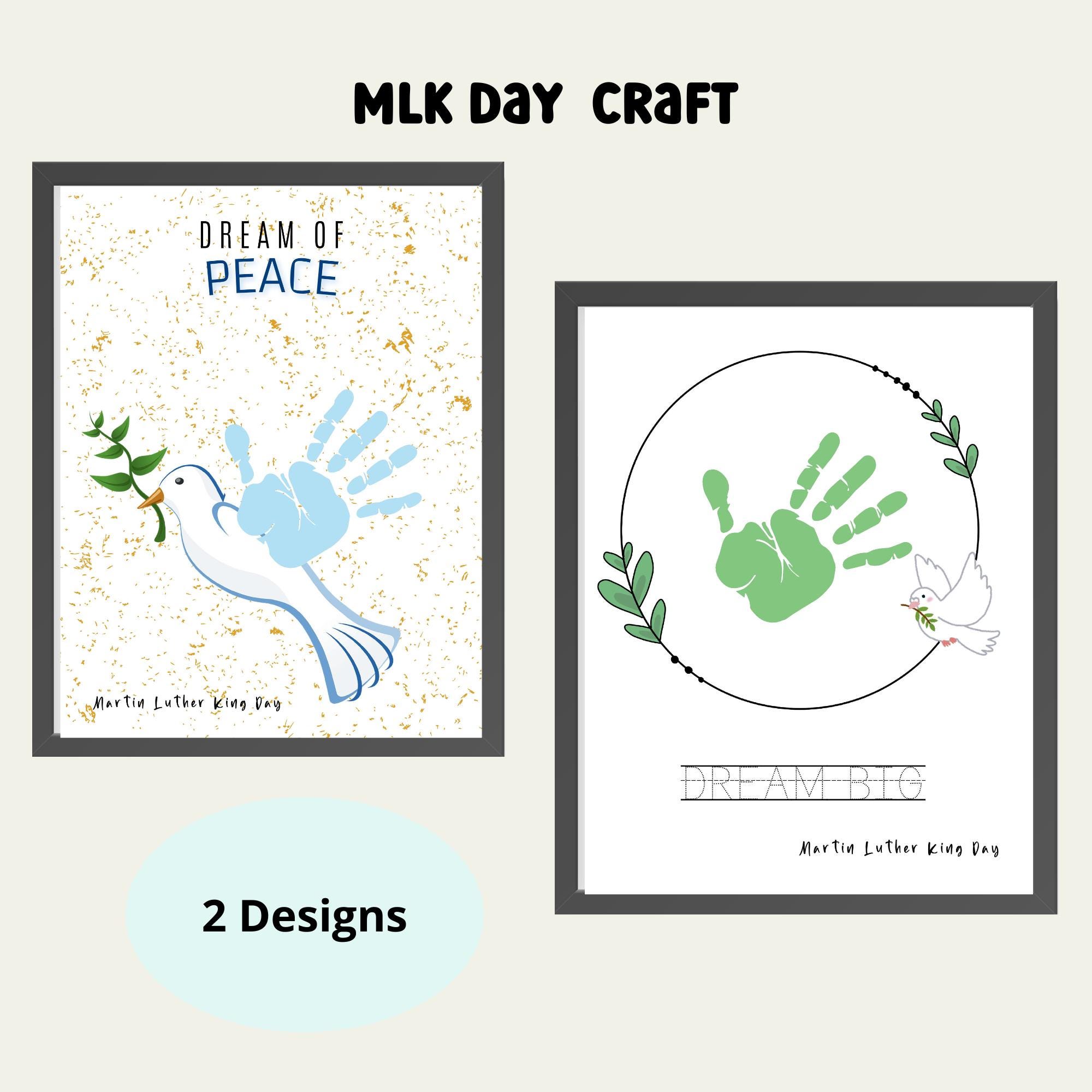 MLK Handprint, MLK Kids Craft, Black History Craft, Martin Luther King ...