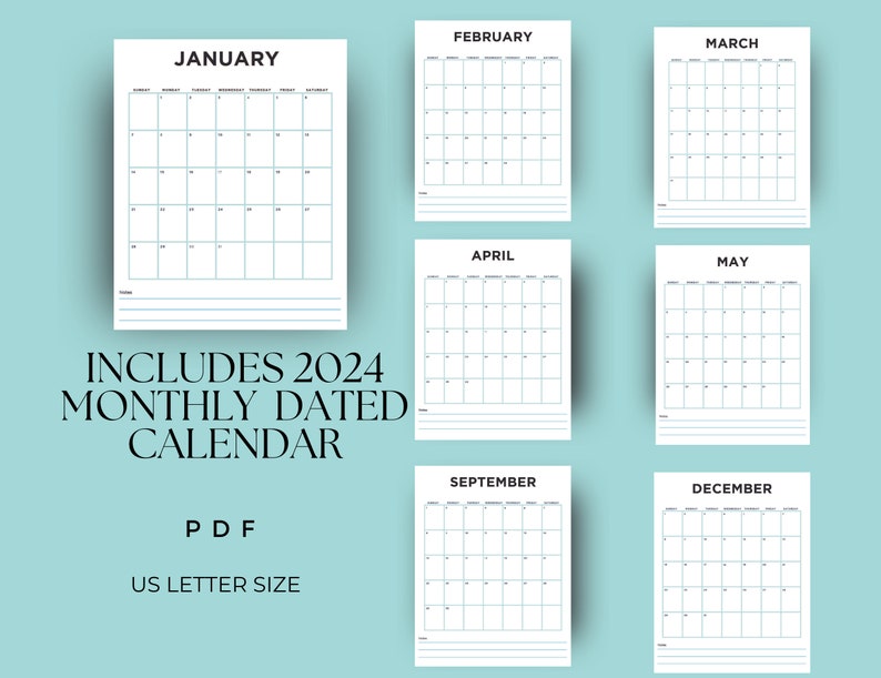 New Years Resolution Printable 2024, New Years Resolution Planner, 2024 ...