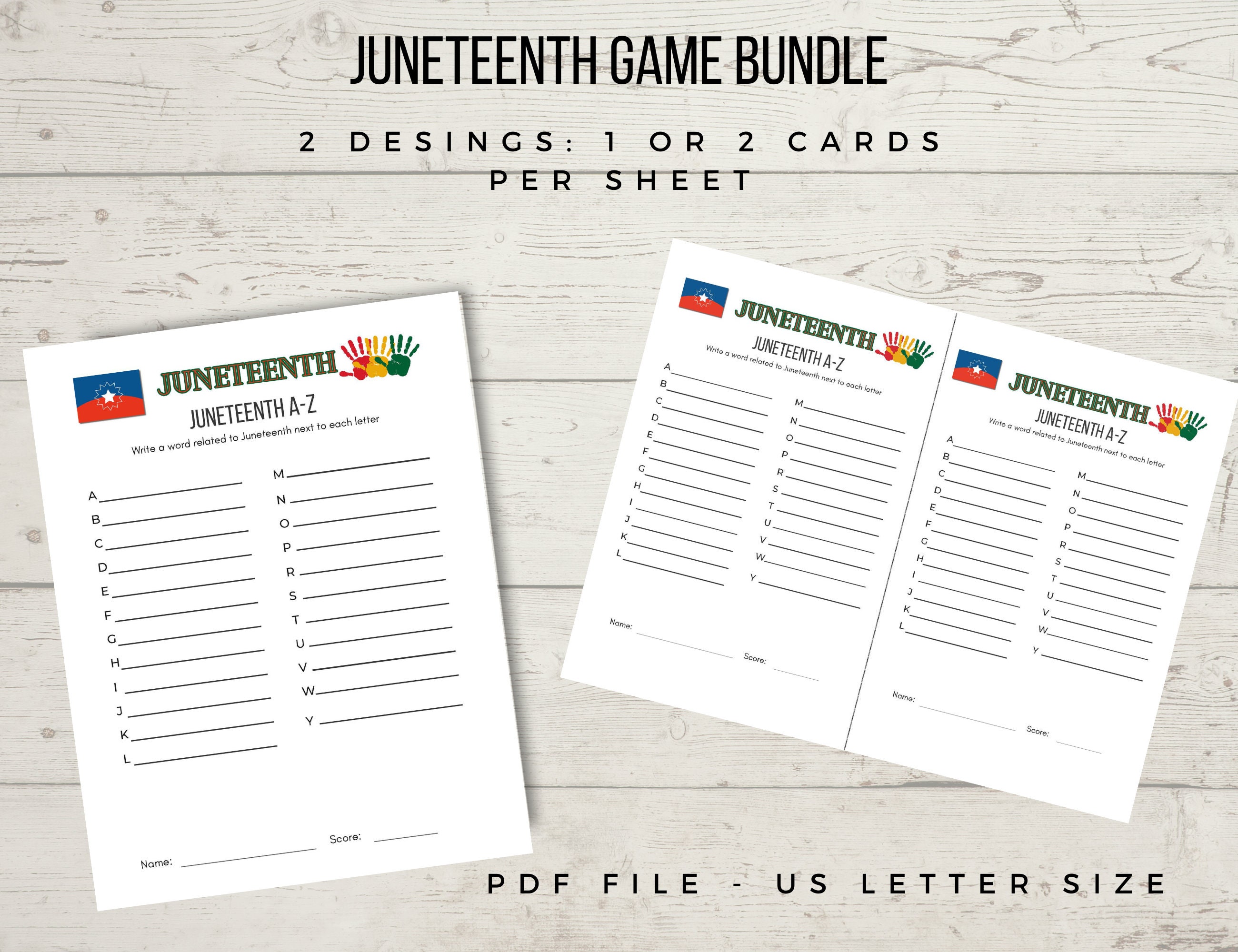 Juneteenth Game Bundle, Includes Juneteenth Trivia, Word Scramble and A ...