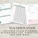 Pink Cactus Teacher Planner Printable - Etsy