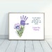 Mother's Day Flower Handprint Art, I Love You Mommy Printable Gift ...