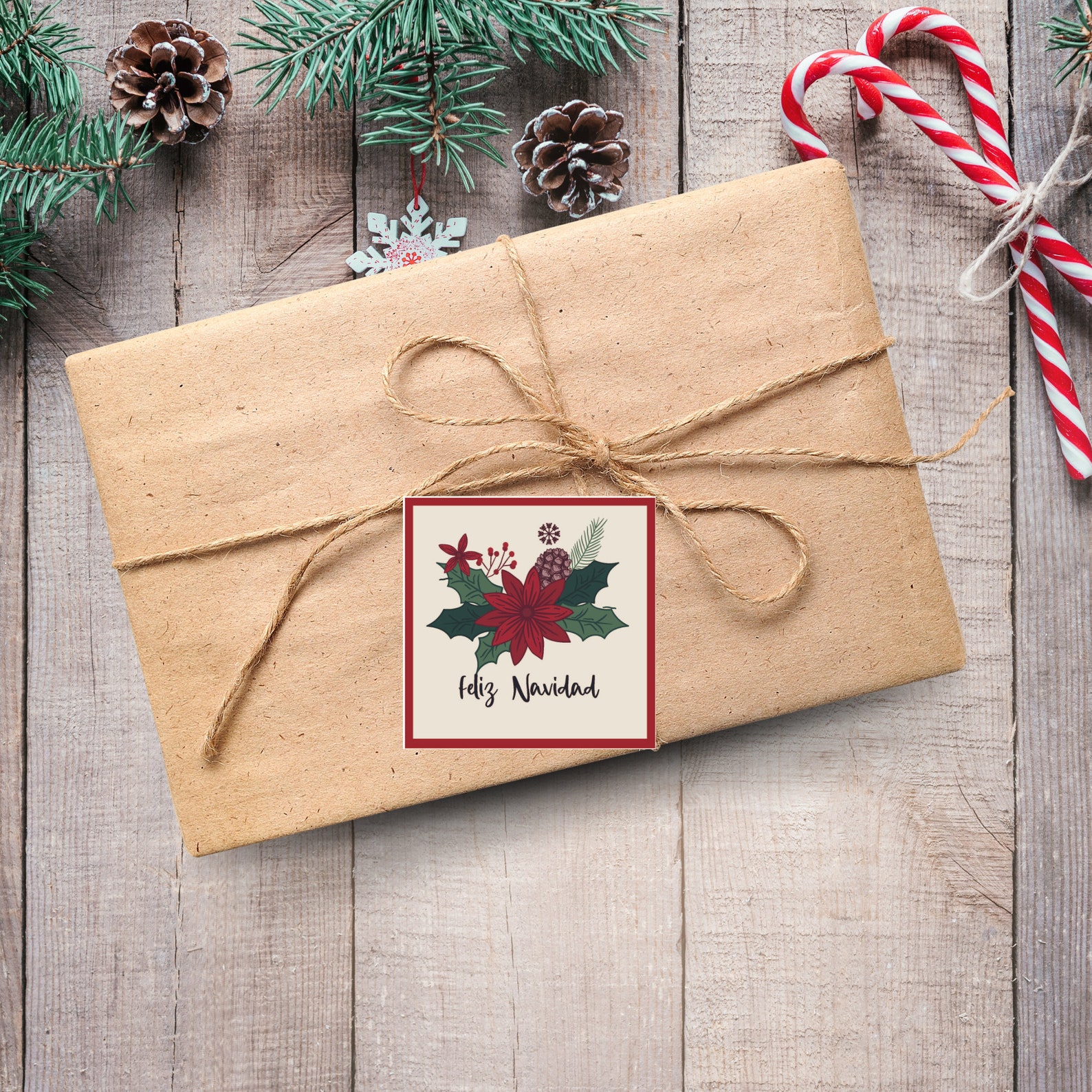 Printable Gift Tags Feliz Navidad, Merry Christmas Printable Gift Tags ...