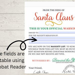 Letter From Santa, Warming Letter From Santa Claus, Naughty List ...