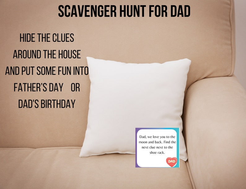 Father's Day Scavenger Hunt, Adult Scavenger Hunt, Treasure Hunt Game ...