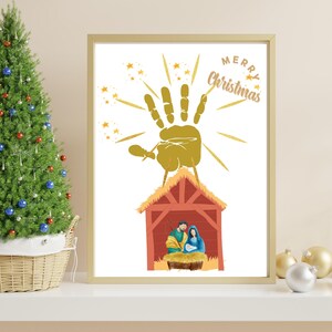 Nativity Craft for Kids Printable Keepsake, Nativity Handprint ...