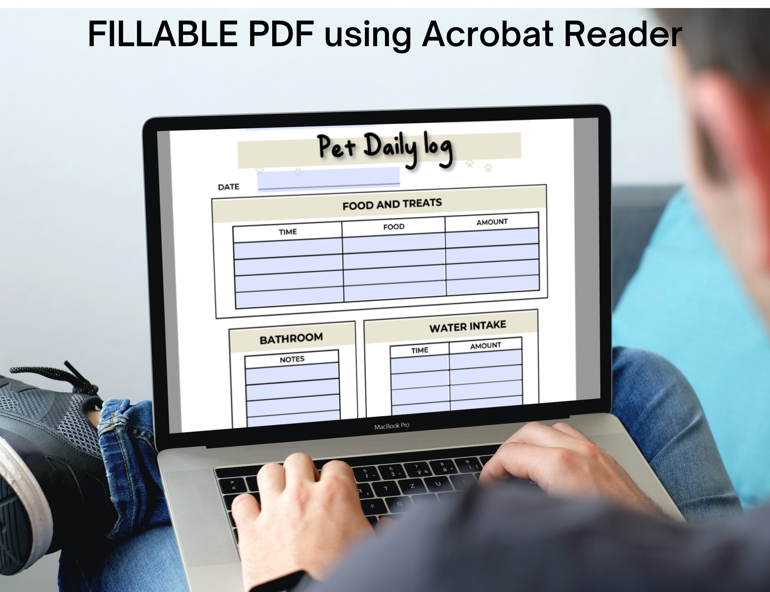 Pet Daily Log for New Puppy, Dog or Cat, Dog Daily Tracker Printable ...