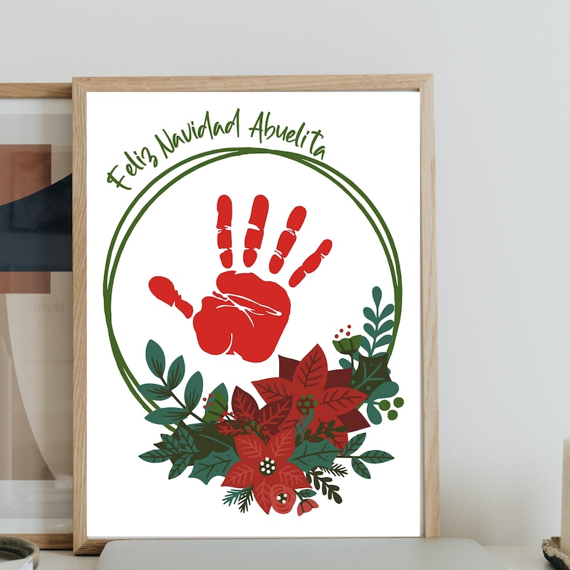 Santa Handprint - Etsy
