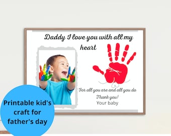 Father's Day Music Printable Kids' Handprint - Etsy