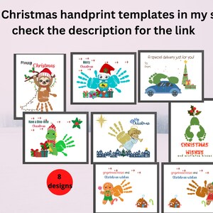 Christmas Handprint Craft Printable Keepsake, Christmas Handprint Art ...