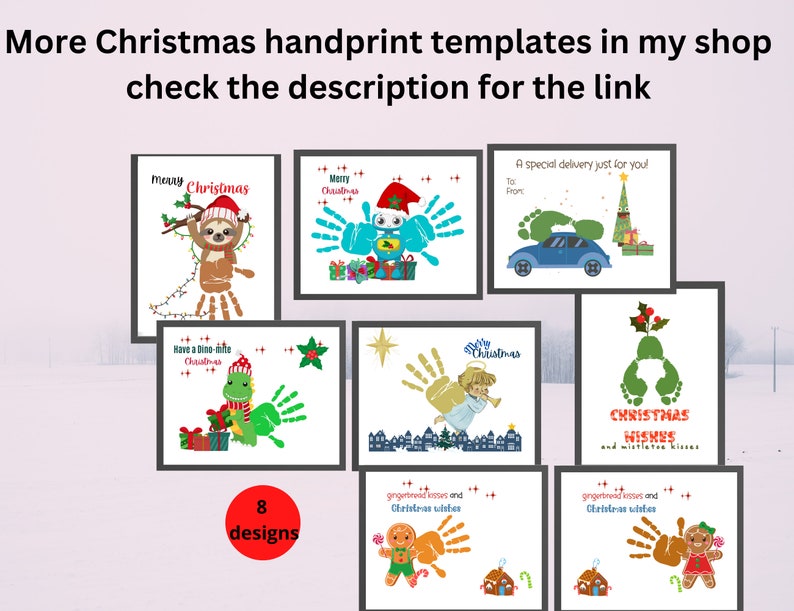 Christmas Handprint Craft Printable Keepsake, Christmas Handprint Art ...