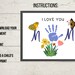 Mother's Day Flower Handprint Art, I Love You Mom Craft, Preschool ...