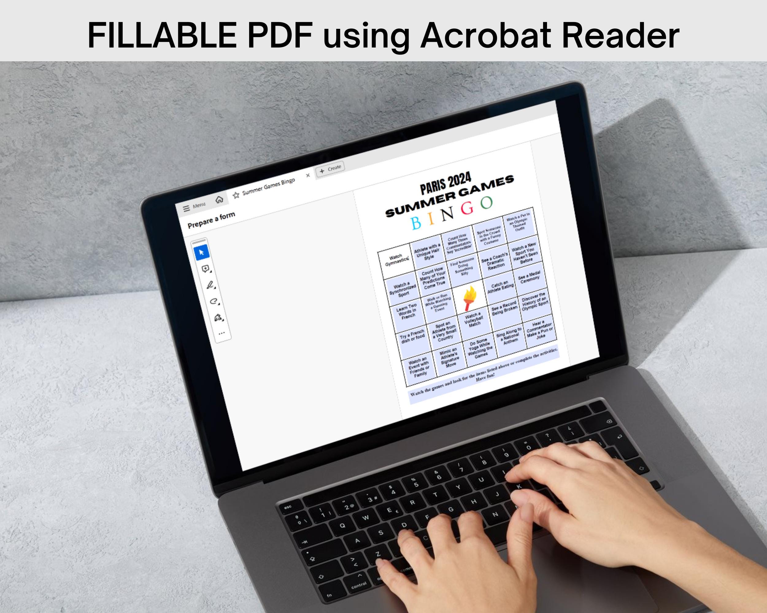 Summer Games Bingo, Paris 2024 Bingo Game - Etsy