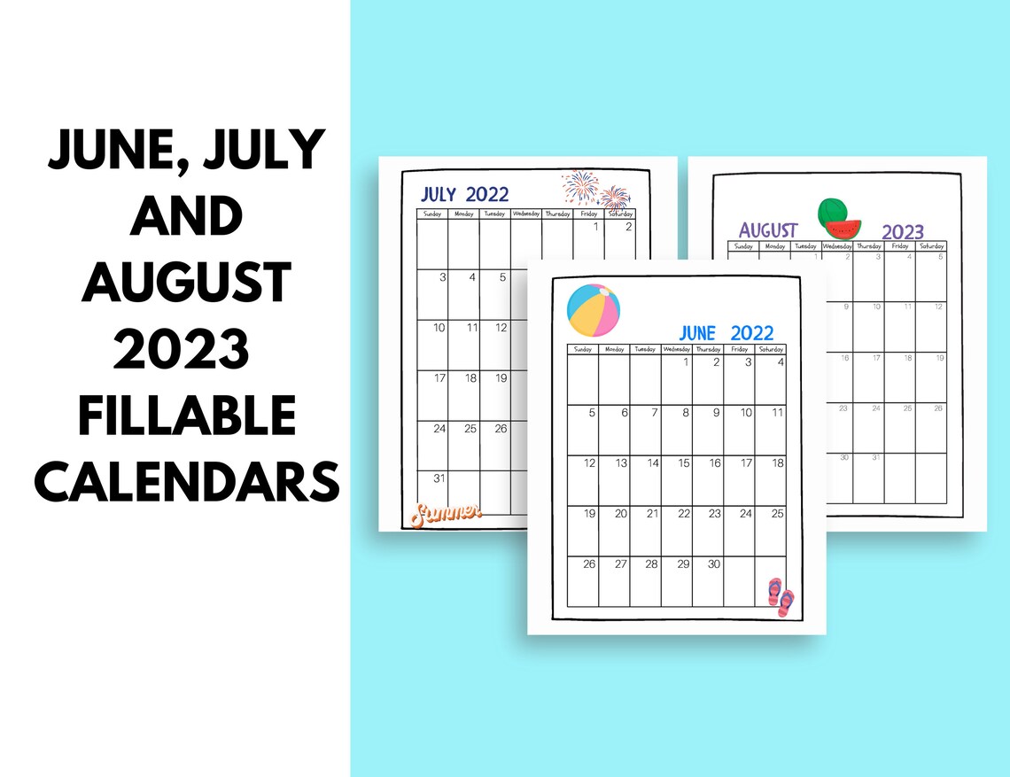Printable SUMMER Planner Editable for Kids Healthy Habits Summer ...