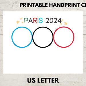 Summer Games 2024 Handprint Craft Printable Keepsake, Paris 2024 ...