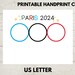 Summer Games 2024 Handprint Craft Printable Keepsake, Paris 2024 ...