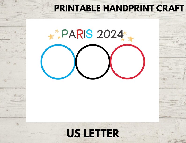 Summer Games 2024 Handprint Craft Printable Keepsake, Paris 2024 ...