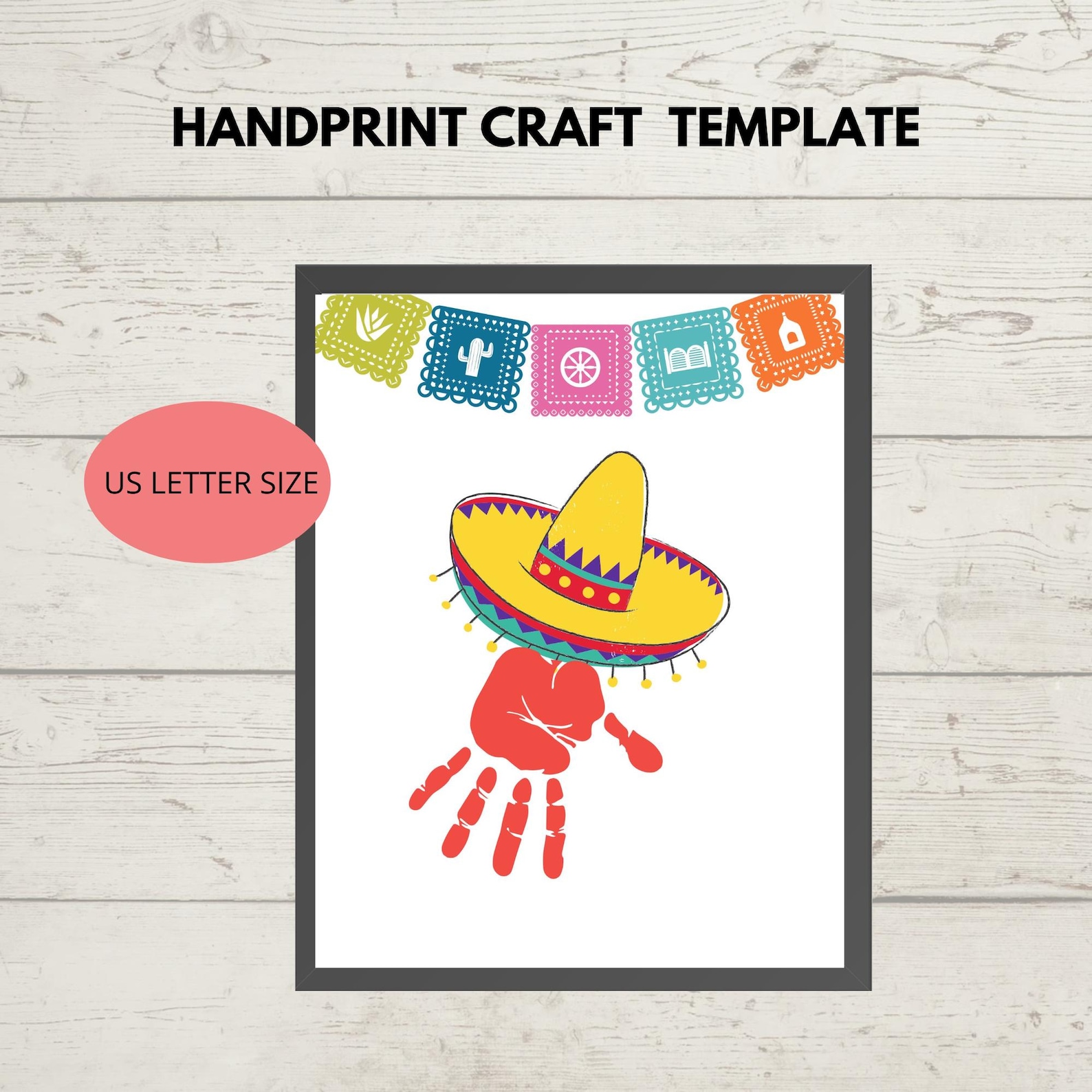 Sombrero Handprint or Footprint Craft, Hispanic Heritage Month Craft ...
