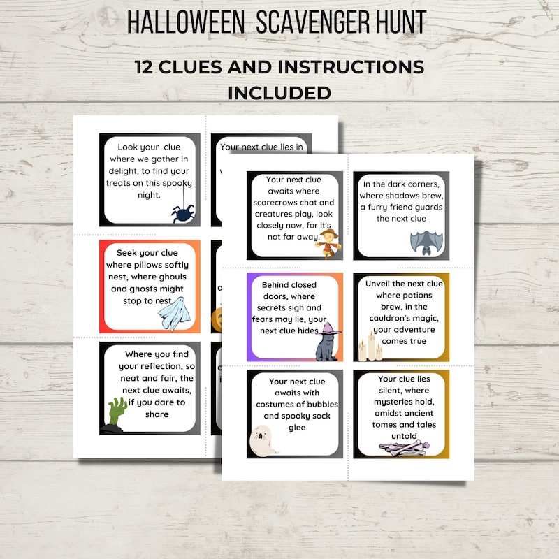 Halloween Scavenger Hunt - Etsy