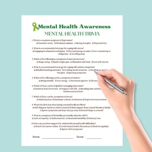 Mental Health Awareness, Mental Health Bundle Activity, Office Mental ...