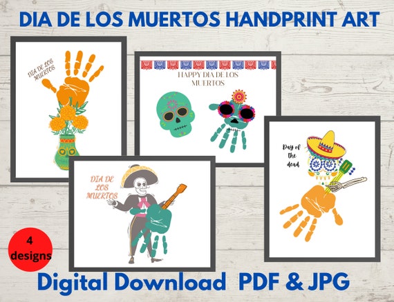Dia De Los Muertos Handprint Craft Printable Keepsake Day of - Etsy