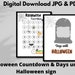 Printable Halloween Countdown and Dry Erase Days Until Halloween Sign ...