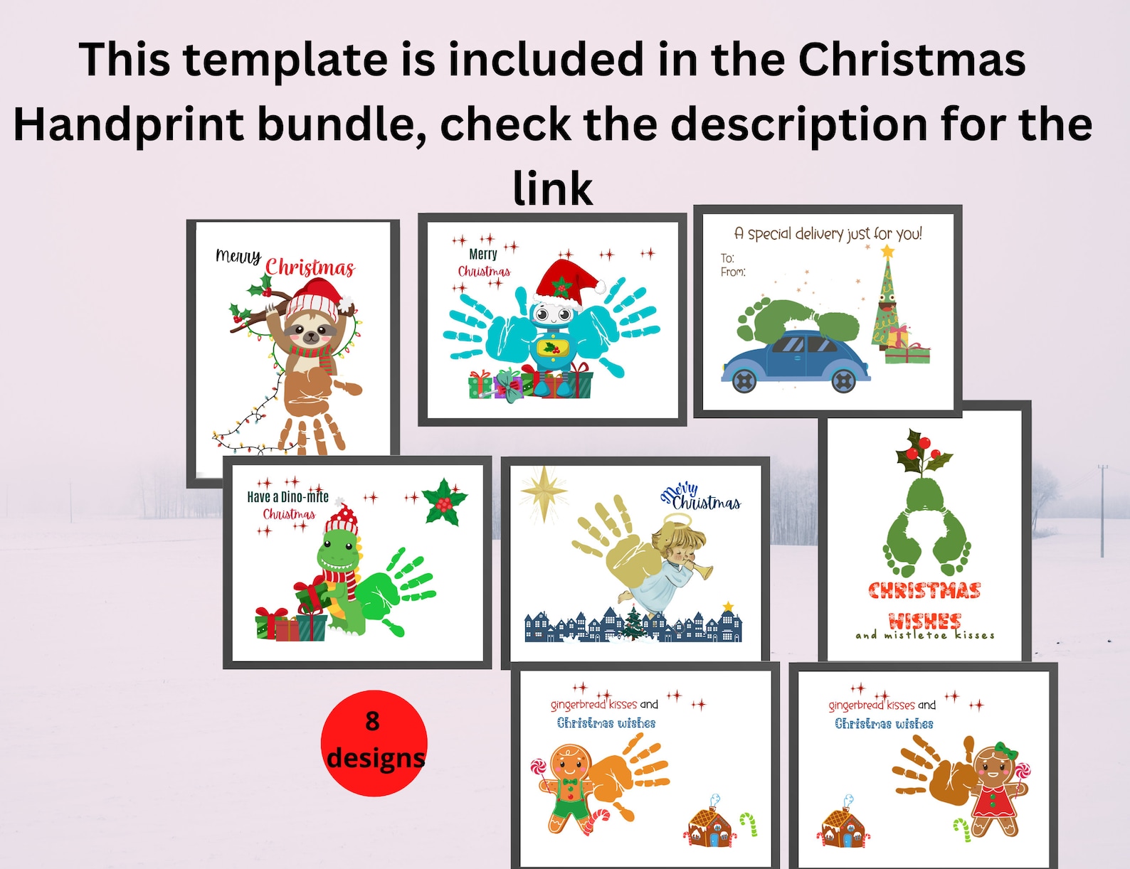 Christmas Cute Gingerbread Girl Handprint Craft Printable Keepsake ...