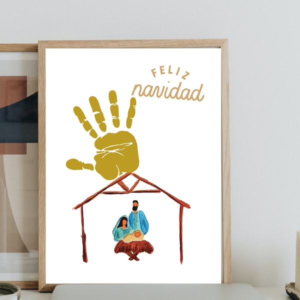 Nativity Handprint Art - Etsy