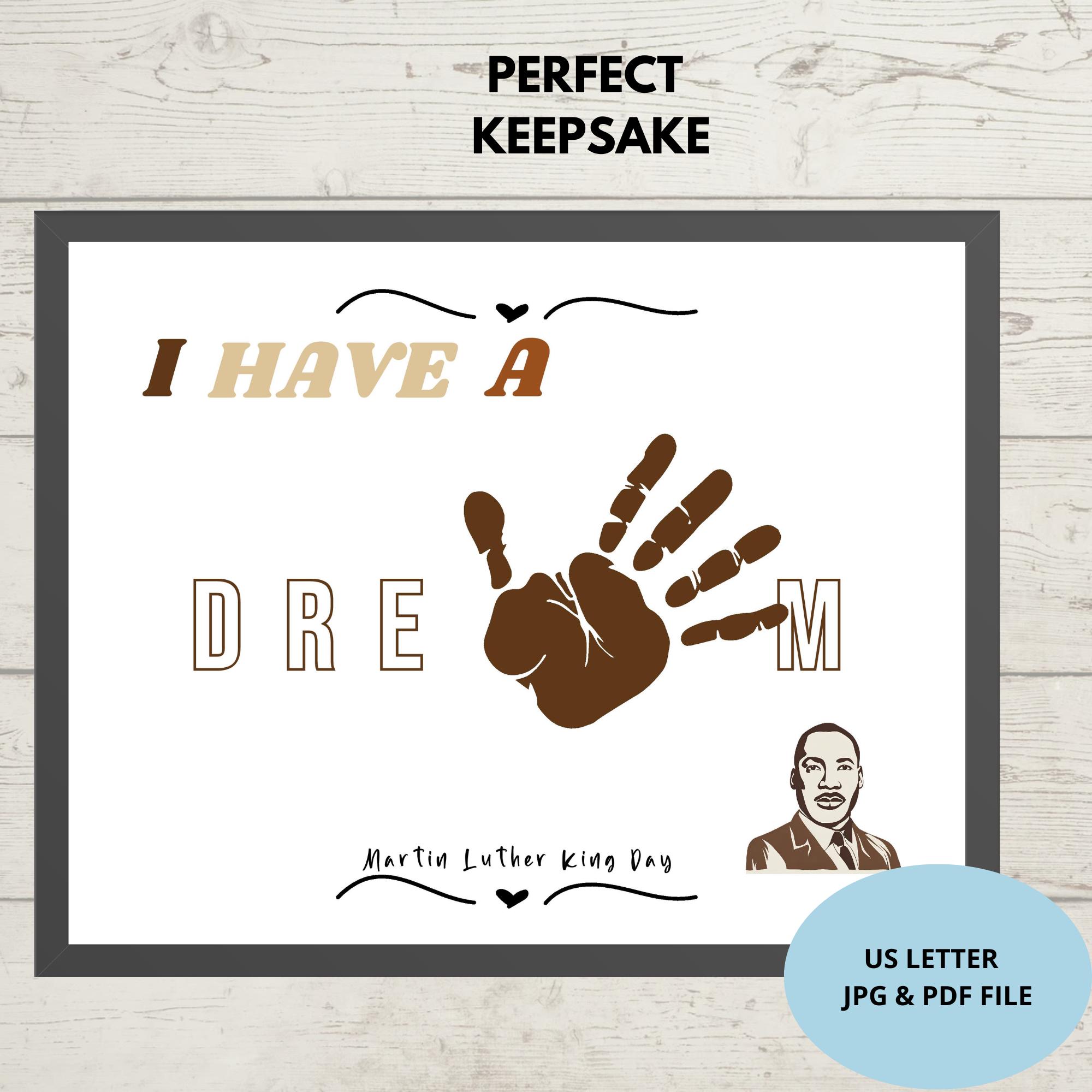 MLK Handprint, MLK Kids Craft, Martin Luther King Day Printable ...