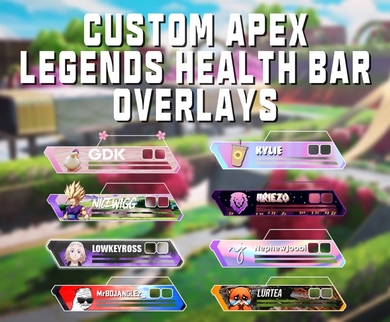 Custom Apex Legends Health Bar Overlay - Etsy