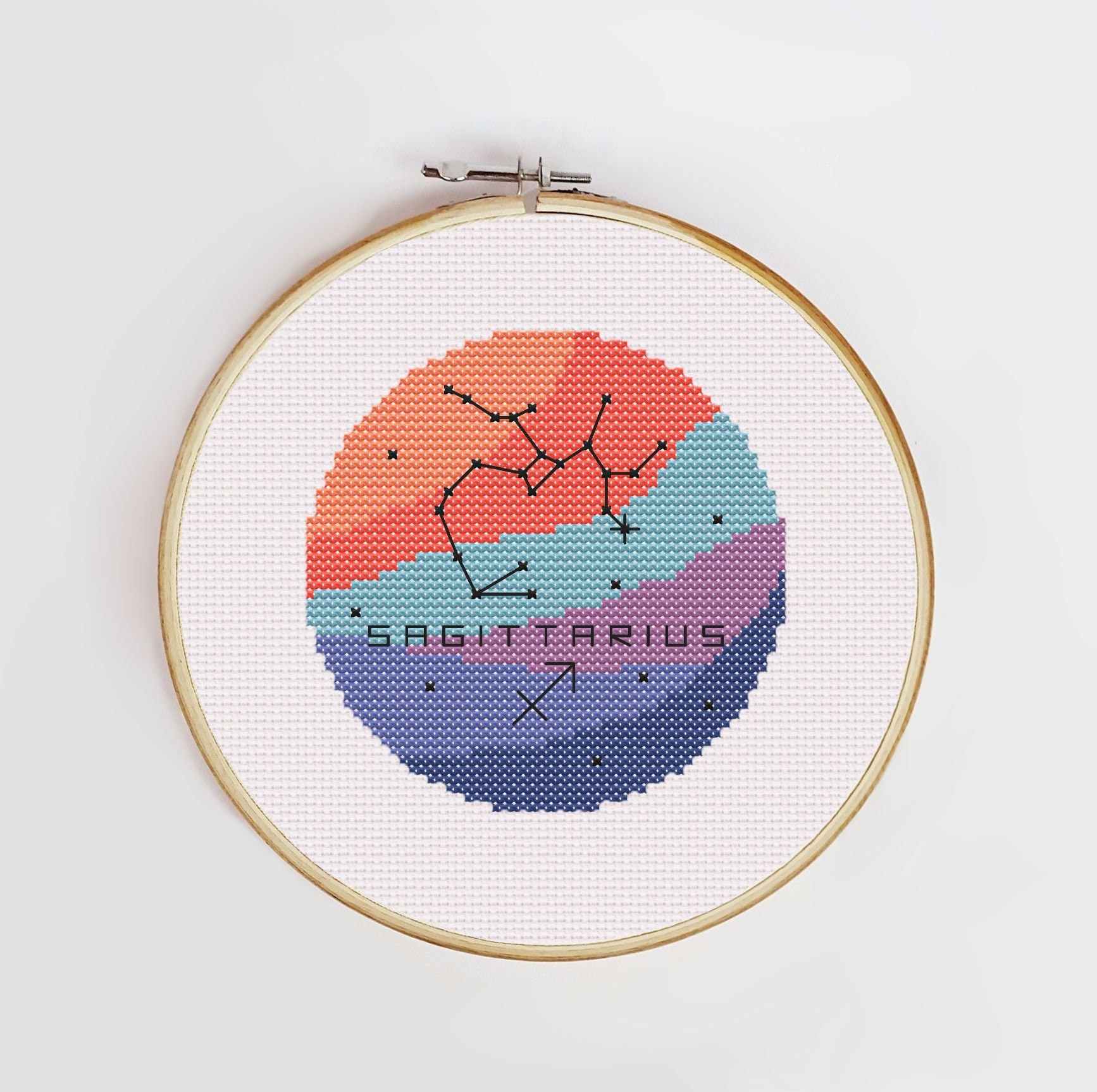 Twelve Zodiac Constellations Cross Stitch Pattern Bundle - Digital PDF ...