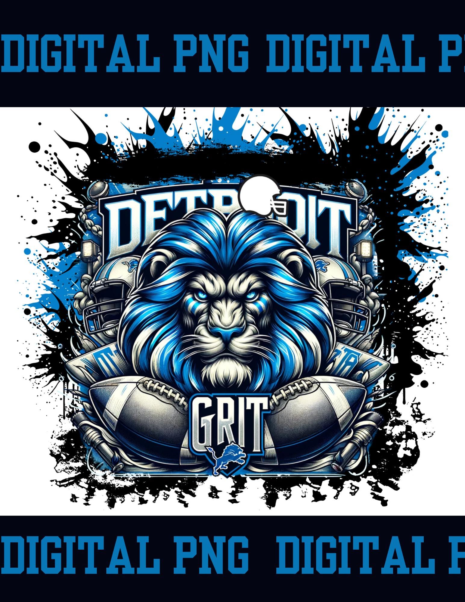 Detroit GRIT Png. - Etsy