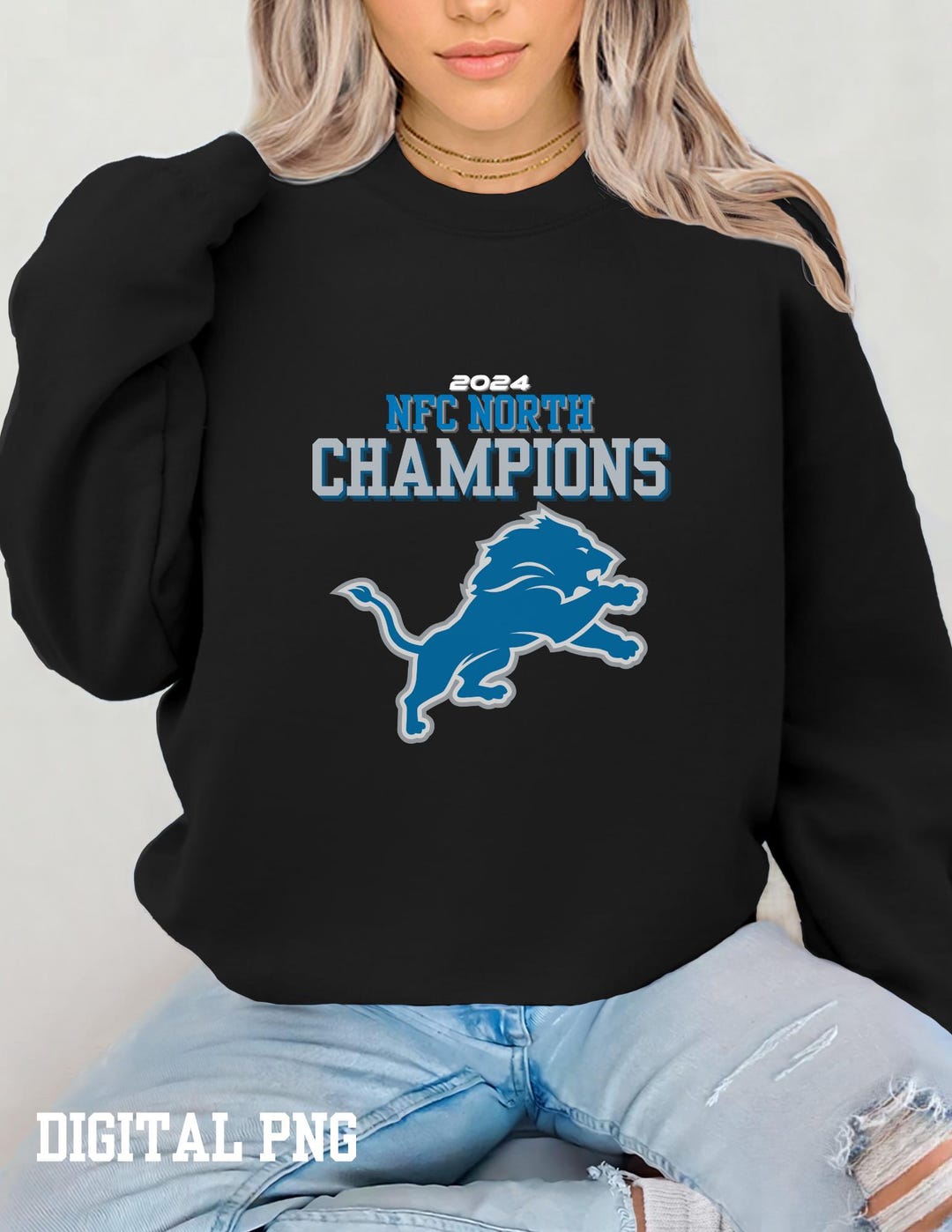Lions NFC North Champions - Back-to-back Digital PNG | High-quality ...