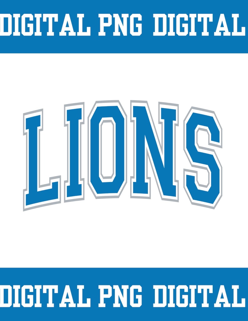 LIONS Digital PNG Instant Download - Etsy