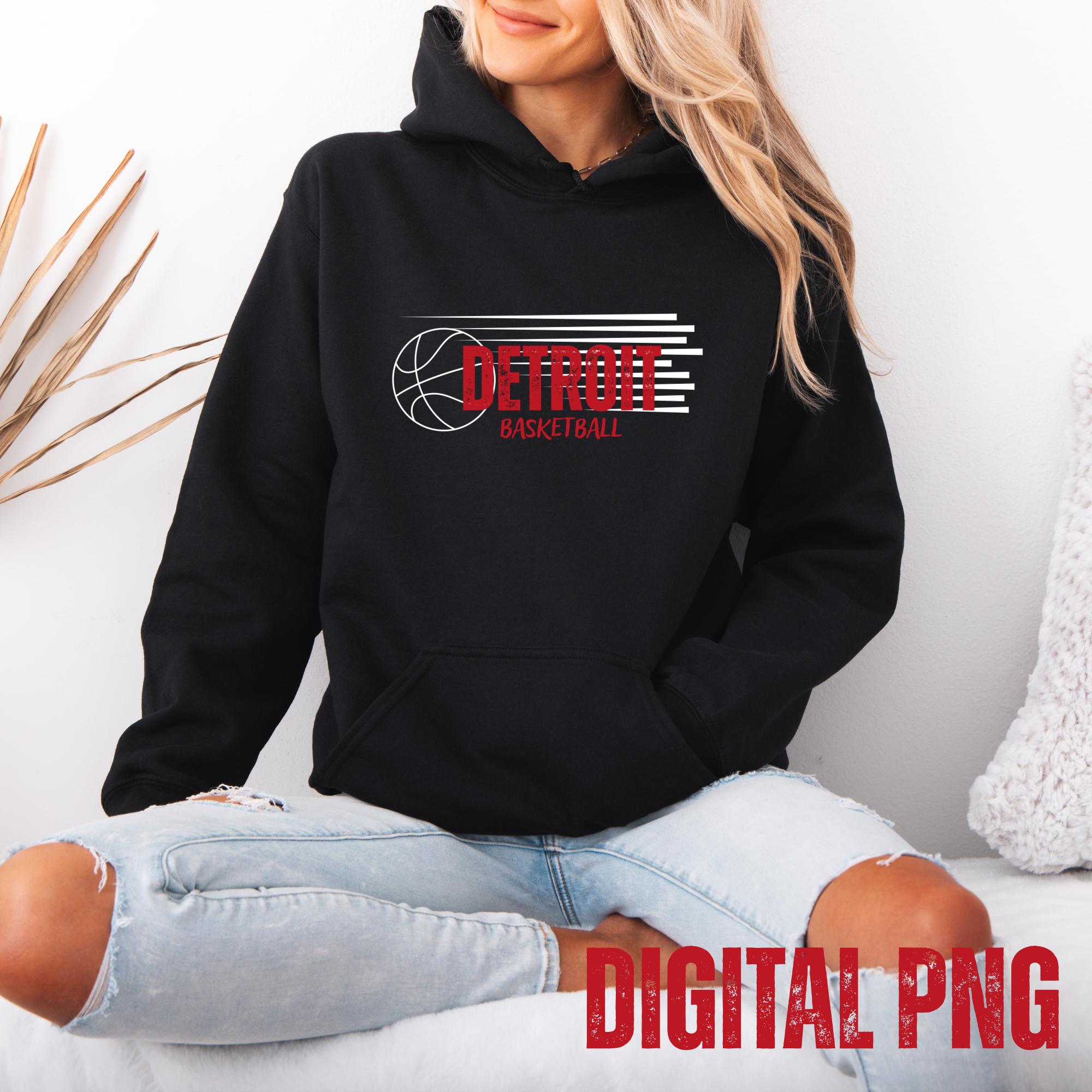 Distressed Detroit Basketball PNG | Instant Digital Download | Sports ...