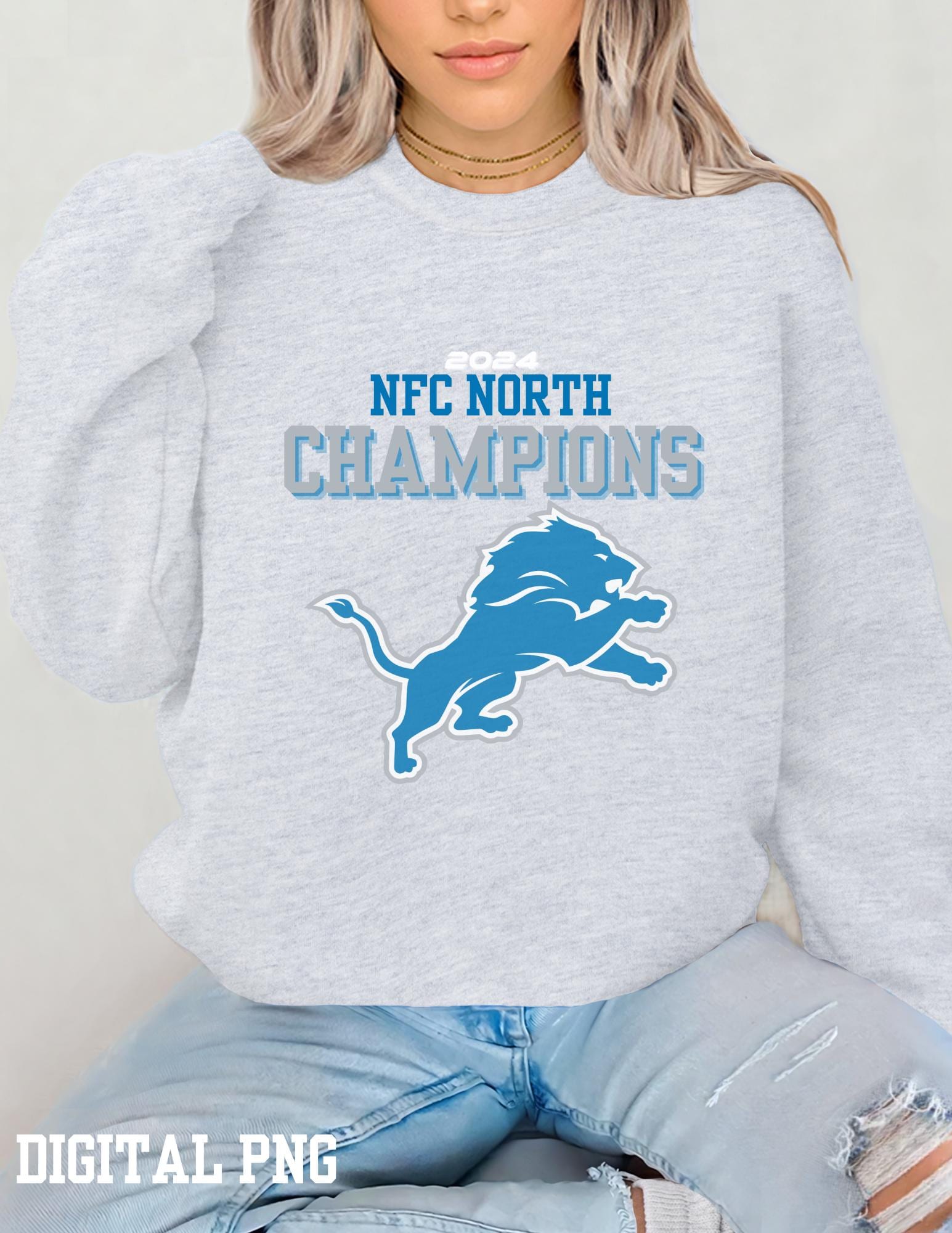 Lions NFC North Champions - Back-to-back Digital PNG | High-quality ...