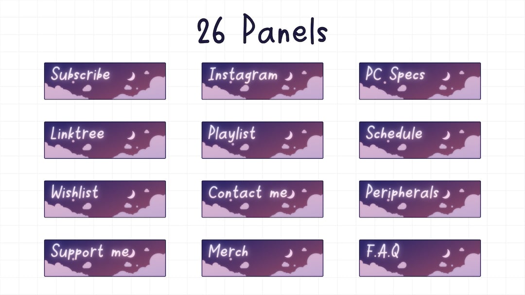 26 Essential Twitch Panels - Etsy