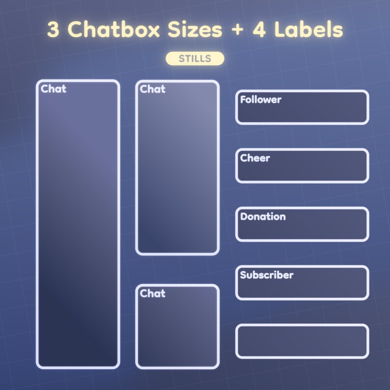 Cute Animated Twitch Overlay Stream Package W/ Panels, Labels, Just ...