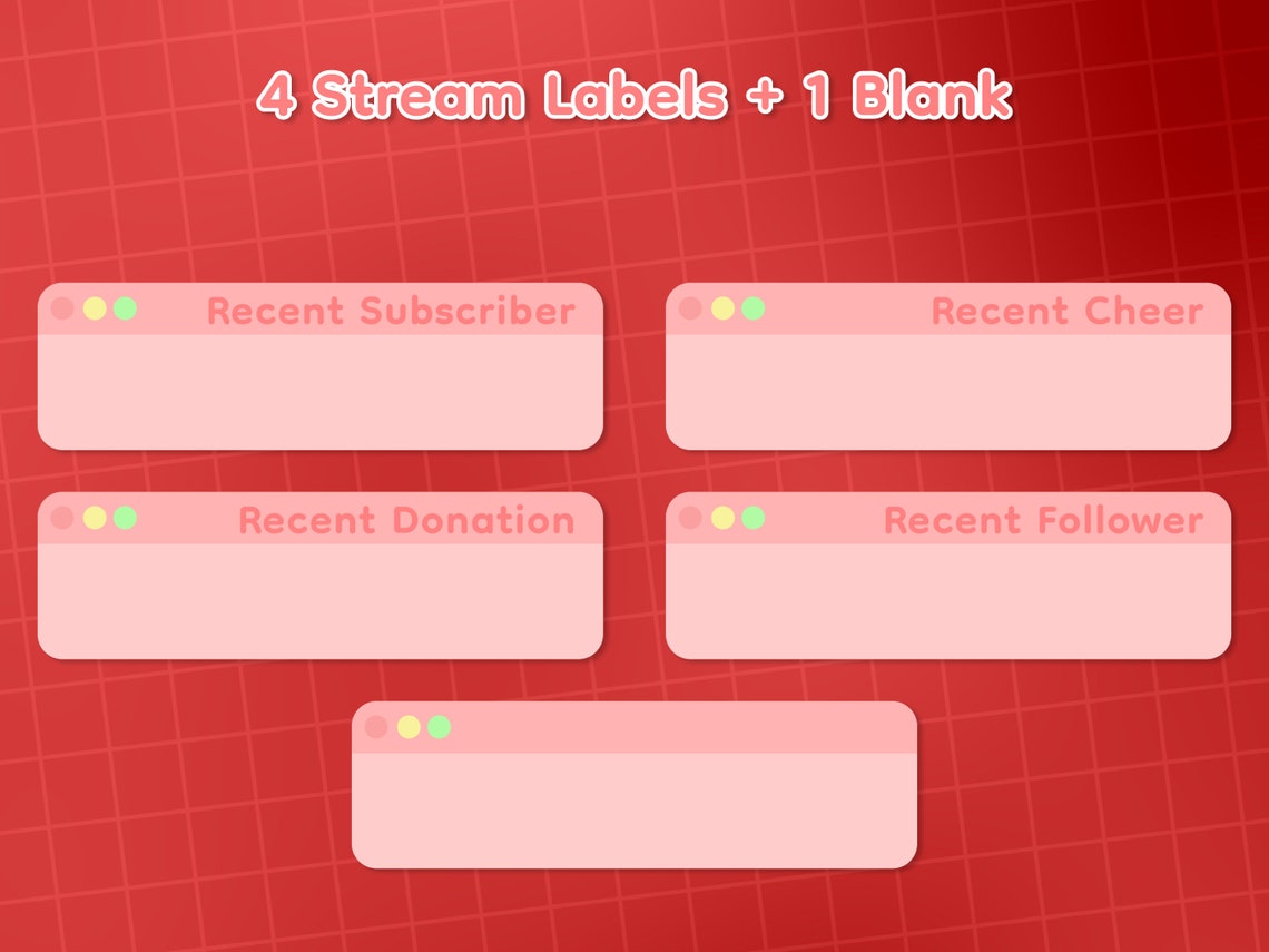 Animated Twitch Overlay Stream Package W/ Panels, Labels, Just Chatting ...