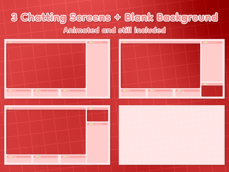 Animated Twitch Overlay Stream Package W/ Panels, Labels, Just Chatting ...