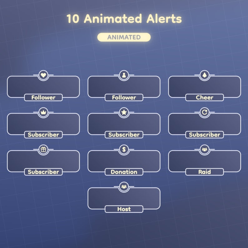 Cute Animated Twitch Overlay Stream Package W/ Panels, Labels, Just ...