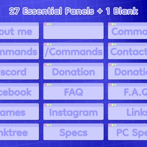 Animated Twitch Overlay Stream Package W/ Panels, Labels, Just Chatting ...