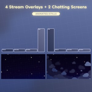 Cute Animated Twitch Overlay Stream Package W/ Panels, Labels, Just ...