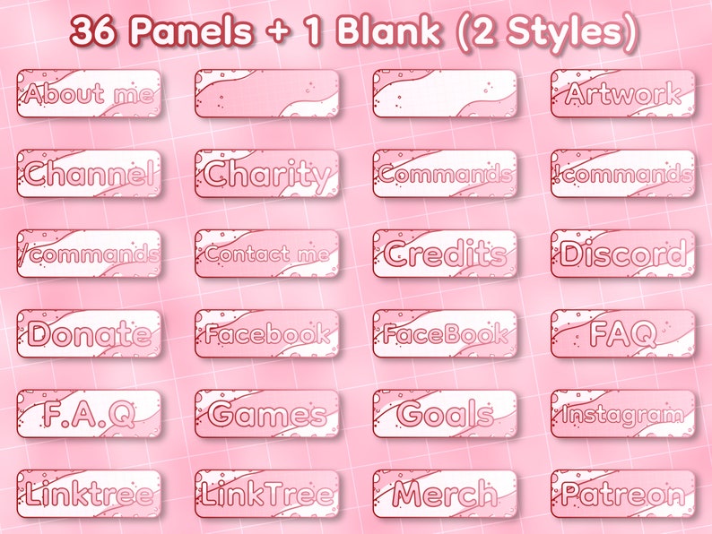Cute Animated Twitch Overlay Stream Package W/ Panels, Labels, Just ...