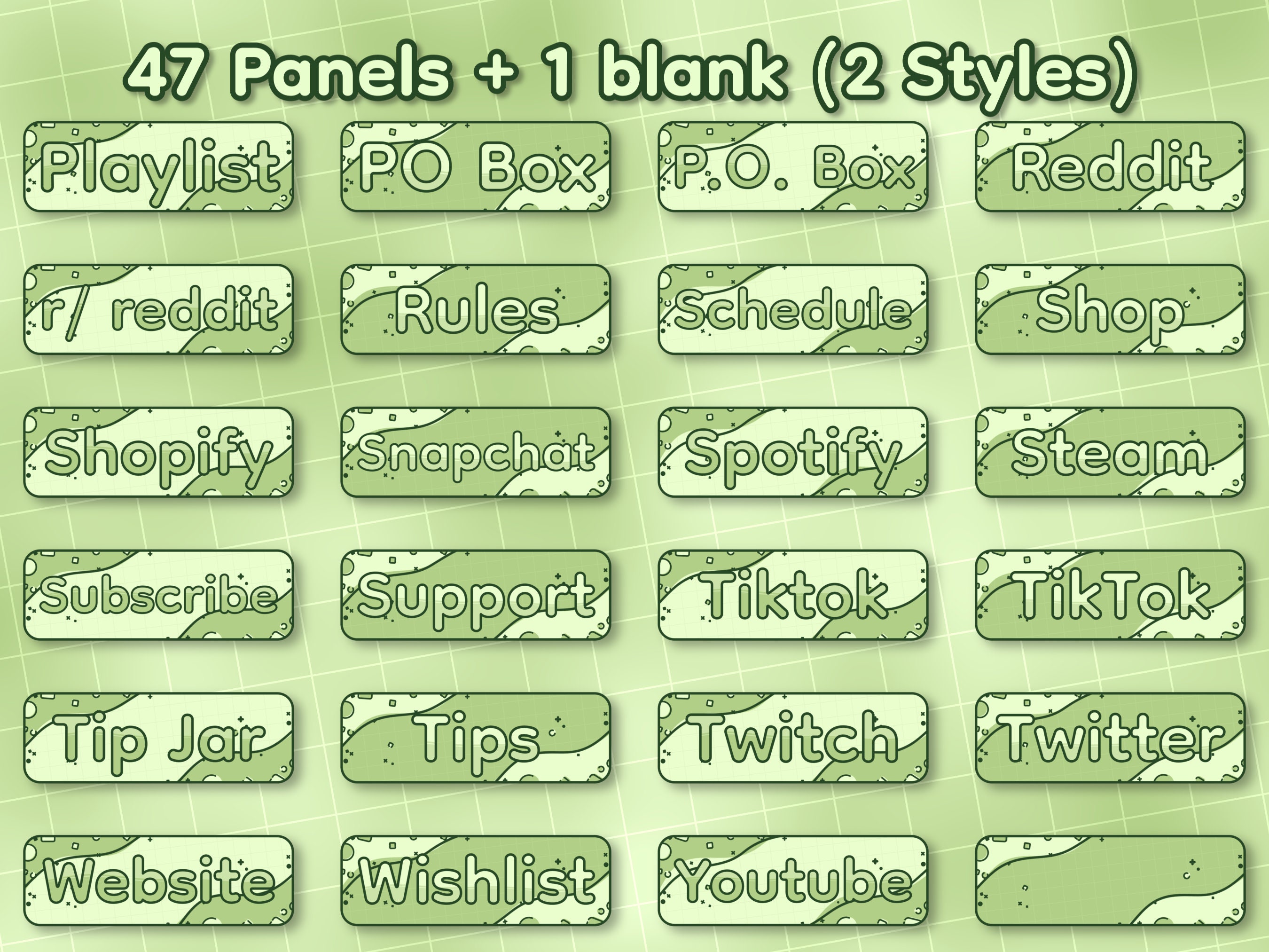 Cute Animated Twitch Overlay Stream Package W/ Panels, Labels, Just ...