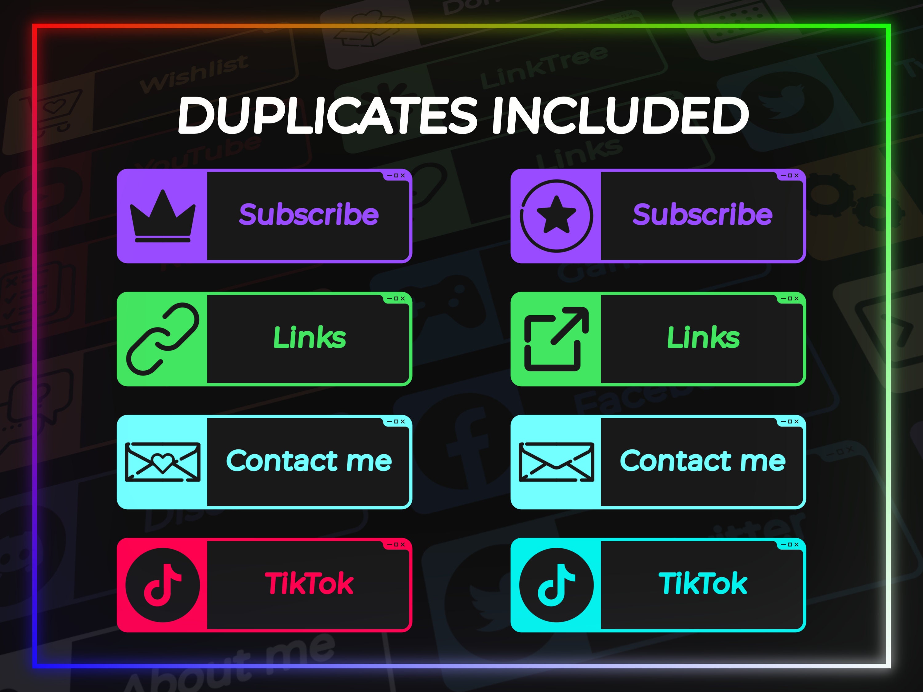 Instant Download Twitch Panels for New Streamers (x20) - Etsy