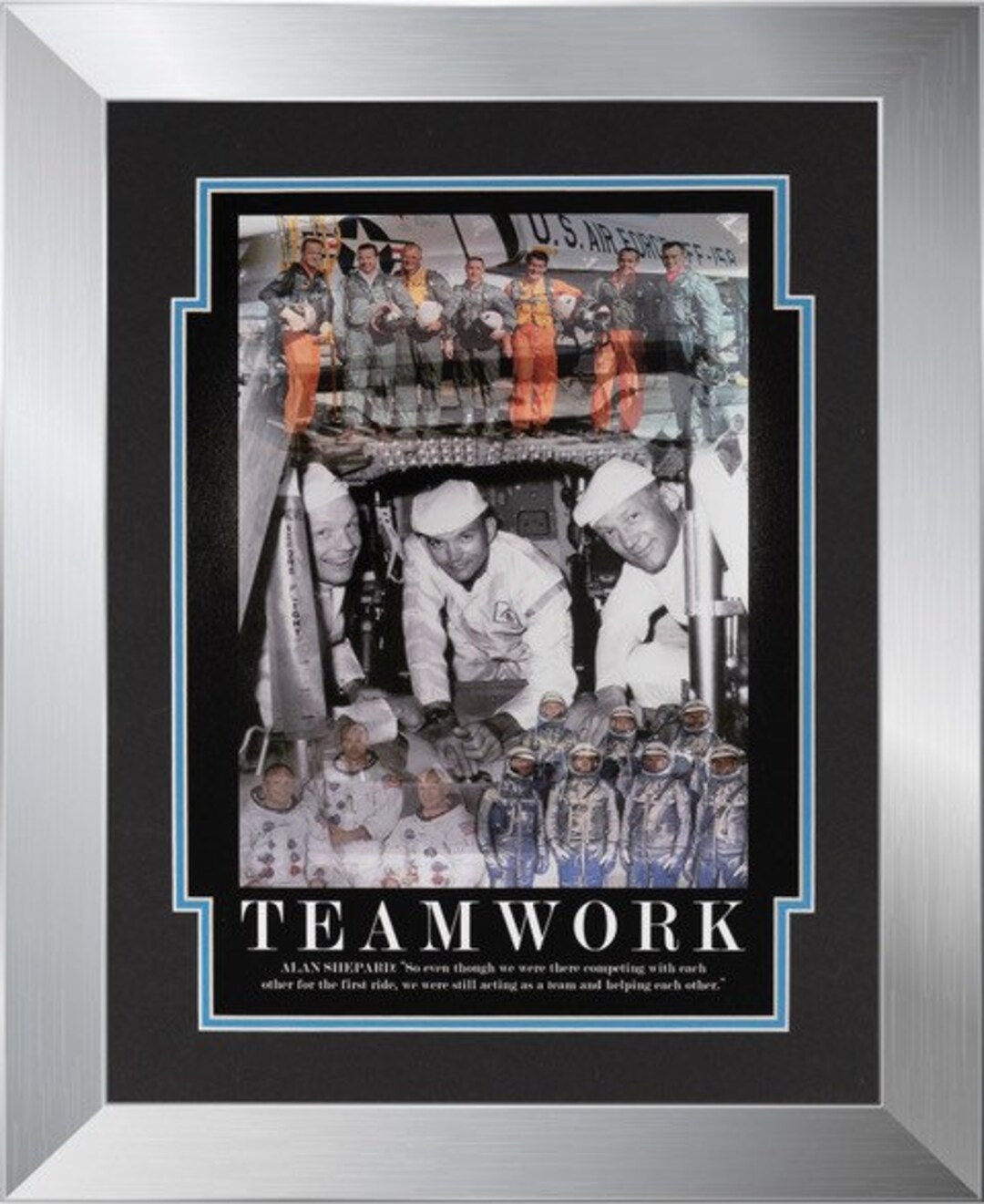 TEAMWORK Astronaut Motivational Collection Apollo 11 Crew Moon Lamding ...