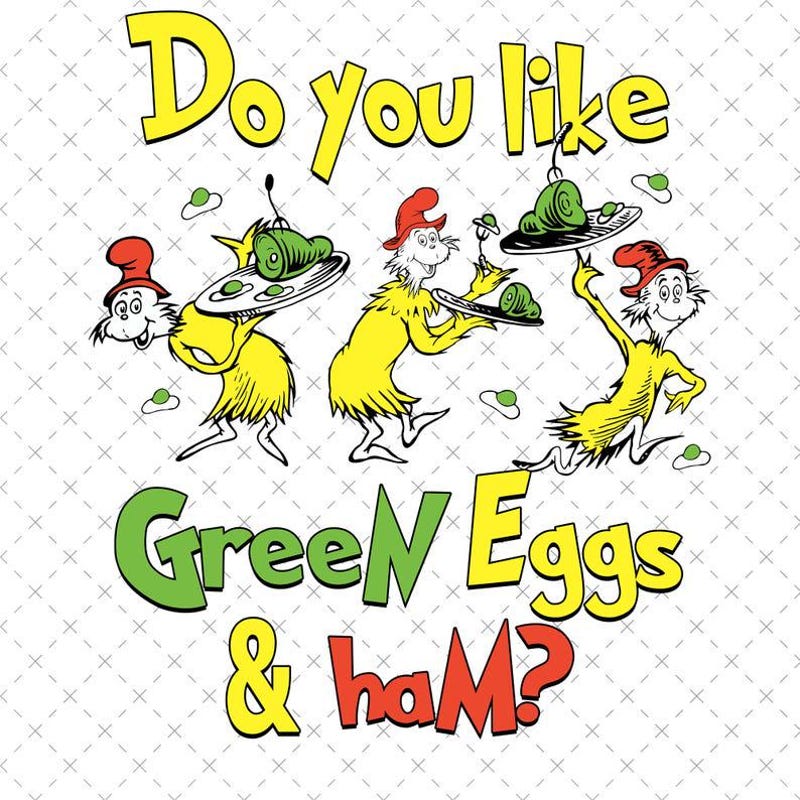 Green Eggs and Ham Png - Etsy